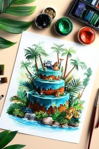 27 Watercolor Cake Drawing Ideas to Inspire Your Sweet Creations