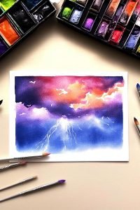 31 Watercolor Clouds Drawing Ideas to Elevate Your Art
