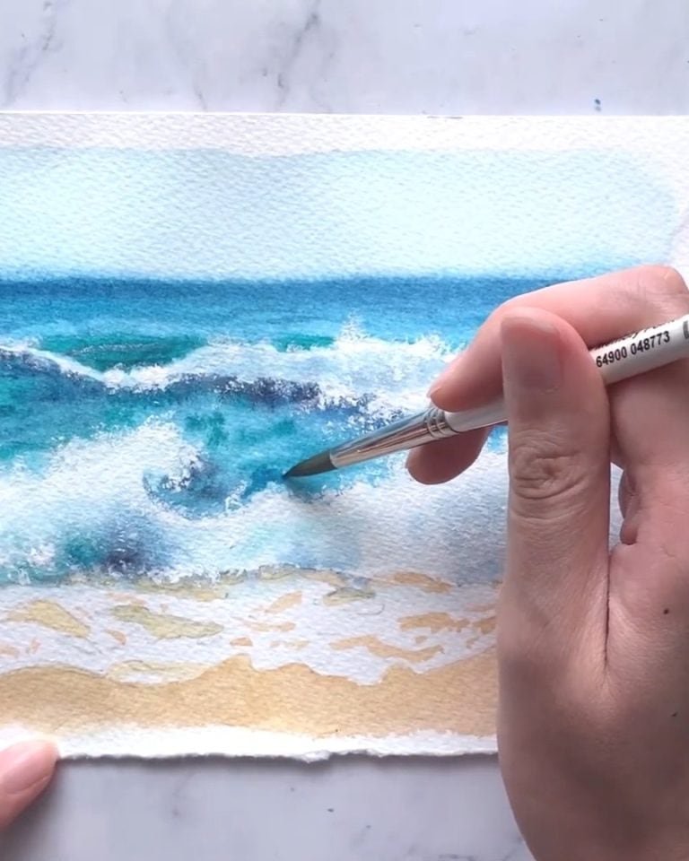 How to Paint a Realistic Beachscape with Watercolors