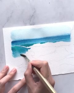How to Paint a Realistic Beachscape with Watercolors