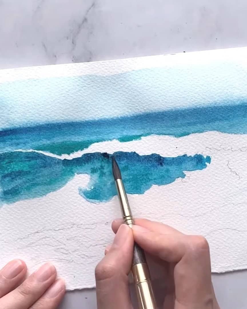 How to Paint a Realistic Beachscape with Watercolors