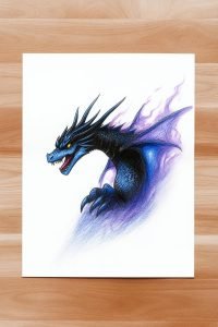 25 Colored Pencil Dragon Drawing Ideas for Fantasy Art Lovers