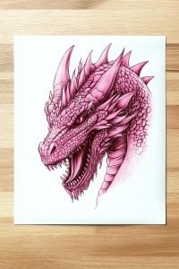 Easy and Fun 25 Colored Pencil Dragon Art Ideas Simple