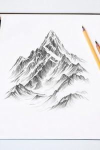 30 Colored Pencil Drawing Mountain Ideas for Stunning Landscape Art