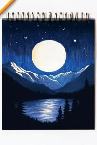 30 Colored Pencil Drawing Mountain Ideas for Stunning Landscape Art