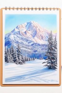 30 Colored Pencil Drawing Mountain Ideas for Stunning Landscape Art