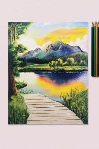 26 Colored Pencil Drawing Landscape Ideas to Inspire Your Next Artwork