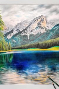 30 Colored Pencil Drawing Mountain Ideas for Stunning Landscape Art