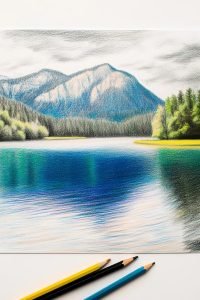 30 Colored Pencil Drawing Mountain Ideas for Stunning Landscape Art