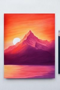 30 Colored Pencil Drawing Mountain Ideas for Stunning Landscape Art