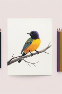 29 Colored Pencil Drawing Bird Ideas for Stunning Sketches