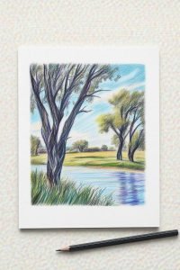 23 Colored Pencil Trees Drawing Ideas to Inspire Your Nature Art