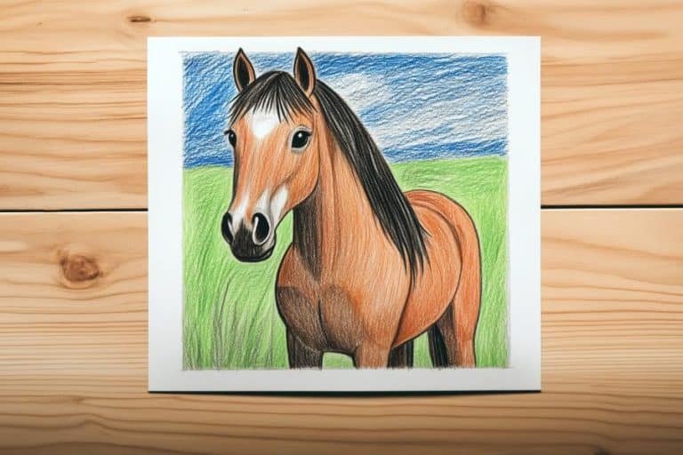 25 Colored Pencil Horse Drawing Ideas To Inspire Your Next Artwork