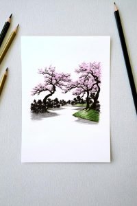 23 Colored Pencil Trees Drawing Ideas to Inspire Your Nature Art