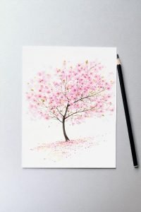 Beautiful 25 Colored Pencil Trees Painting Ideas for Every Skill Level
