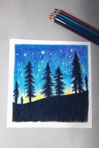 23 Colored Pencil Trees Drawing Ideas to Inspire Your Nature Art