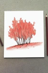 Beautiful 25 Colored Pencil Trees Painting Ideas for Every Skill Level