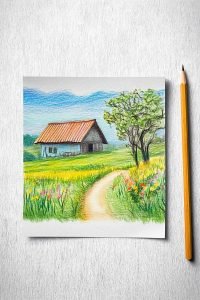 26 Colored Pencil Drawing Landscape Ideas to Inspire Your Next Artwork