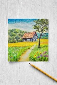 26 Colored Pencil Drawing Landscape Ideas to Inspire Your Next Artwork