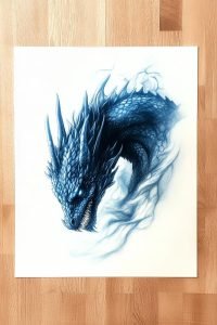 25 Colored Pencil Dragon Drawing Ideas for Fantasy Art Lovers – Paint9 Art