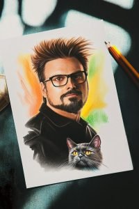 Adorable 28 Colored Pencil Cat Painting Ideas for Cat Lovers