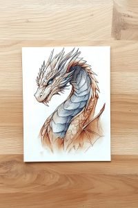 25 Colored Pencil Dragon Drawing Ideas for Fantasy Art Lovers