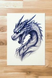 25 Colored Pencil Dragon Drawing Ideas for Fantasy Art Lovers