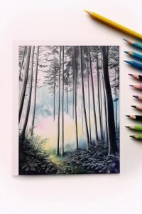 26 Colored Pencil Drawing Landscape Ideas to Inspire Your Next Artwork