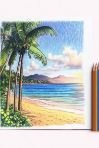 26 Colored Pencil Drawing Landscape Ideas to Inspire Your Next Artwork