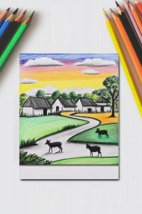 26 Colored Pencil Drawing Landscape Ideas to Inspire Your Next Artwork