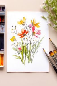 28 Watercolor Summer Drawing Ideas to Spark Seasonal Creativity