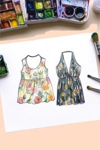 28 Watercolor Summer Drawing Ideas to Spark Seasonal Creativity