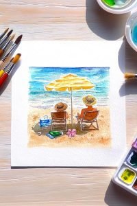 28 Watercolor Summer Drawing Ideas to Spark Seasonal Creativity
