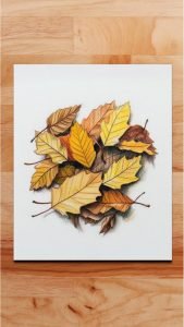 24 Colored Pencil Leaves Drawing Ideas for Stunning Botanical Art