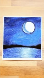24 Colored Pencil Moon Drawing Ideas to Inspire Magical Night Art