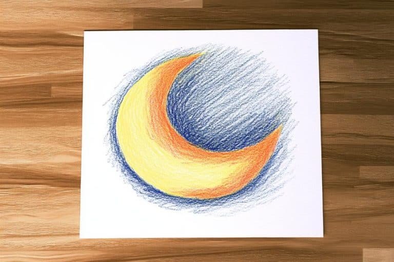 24 Colored Pencil Moon Drawing Ideas to Inspire Magical Night Art