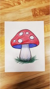 Explore Nature-Inspired Art with These 20 Colored Pencil Mushroom ...