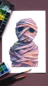 Best 24 Halloween Watercolor Paintings Ideas for Artists to Try