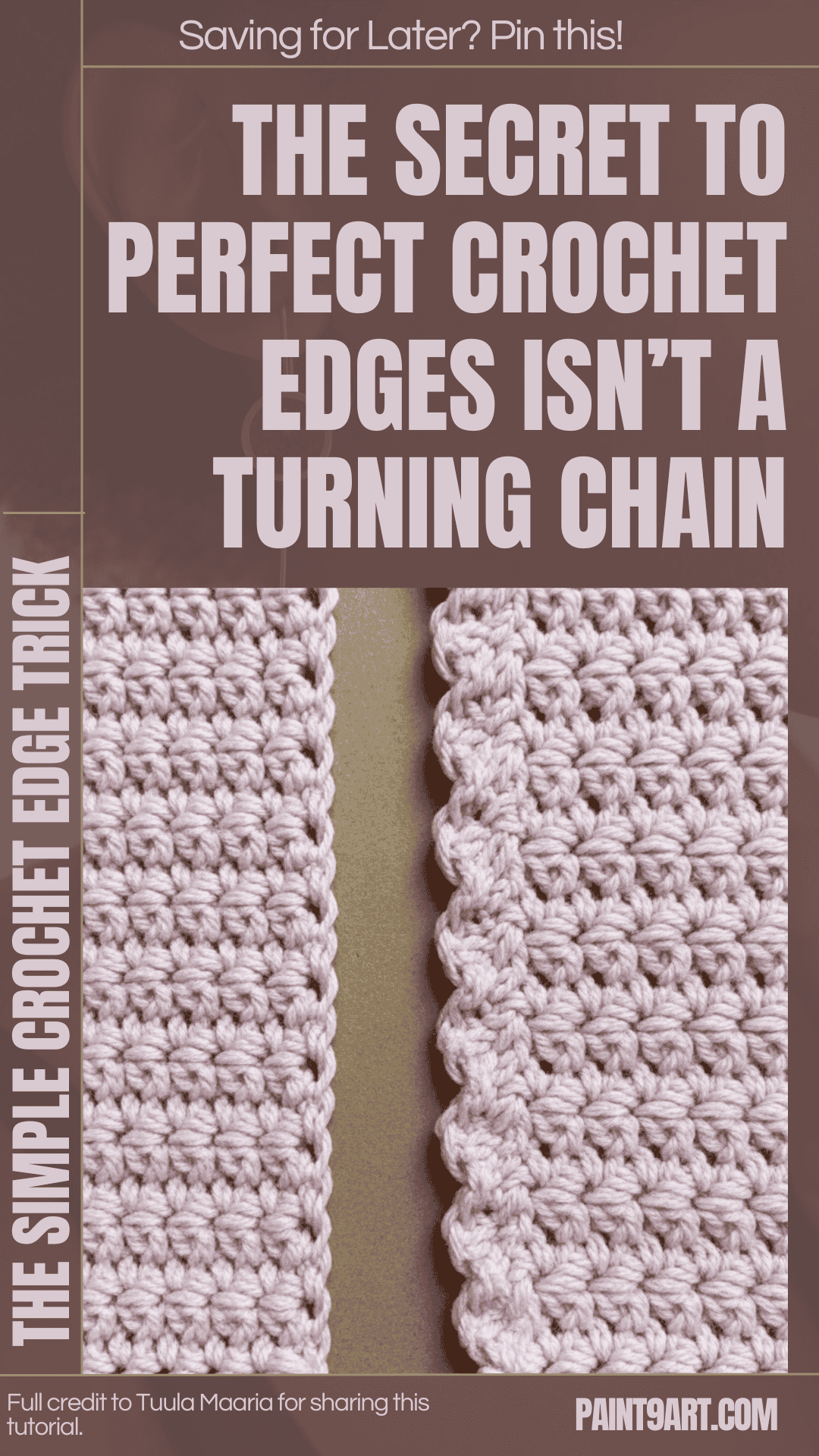 How to Get Smoother Edges in Single Crochet (No Turning Chain Method)