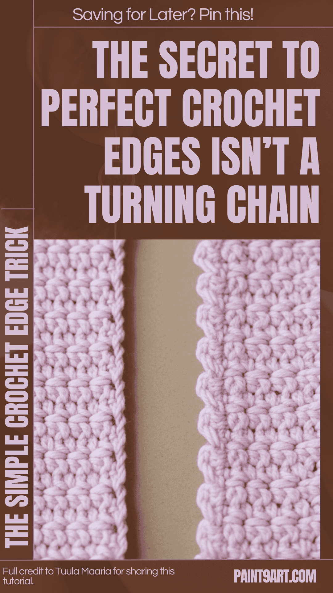 How to Get Smoother Edges in Single Crochet (No Turning Chain Method)