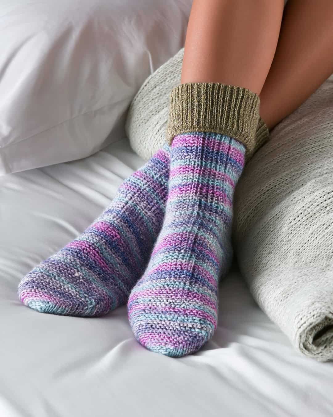 Toe-Up Crochet Socks free pattern