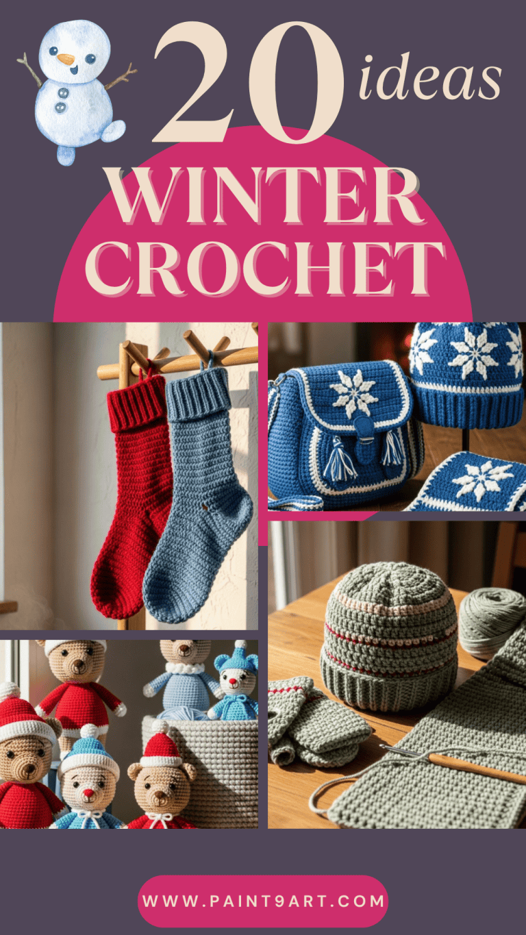 Easy and Beautiful 20 Winter Crochet Ideas for Beginners