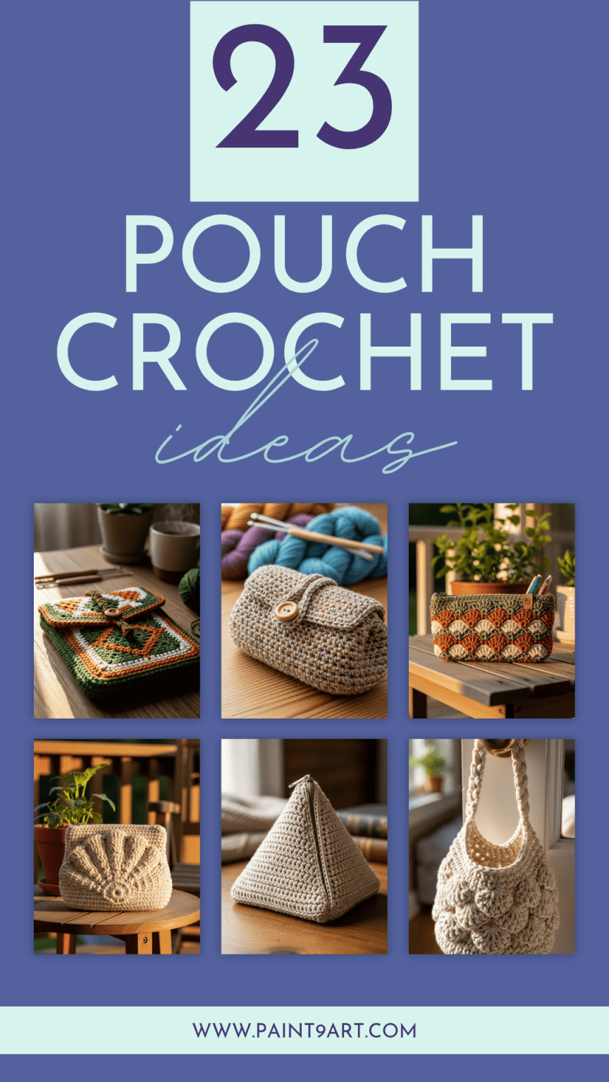 24 Crochet Pouch Designs with Creative Patterns for Every Skill Level