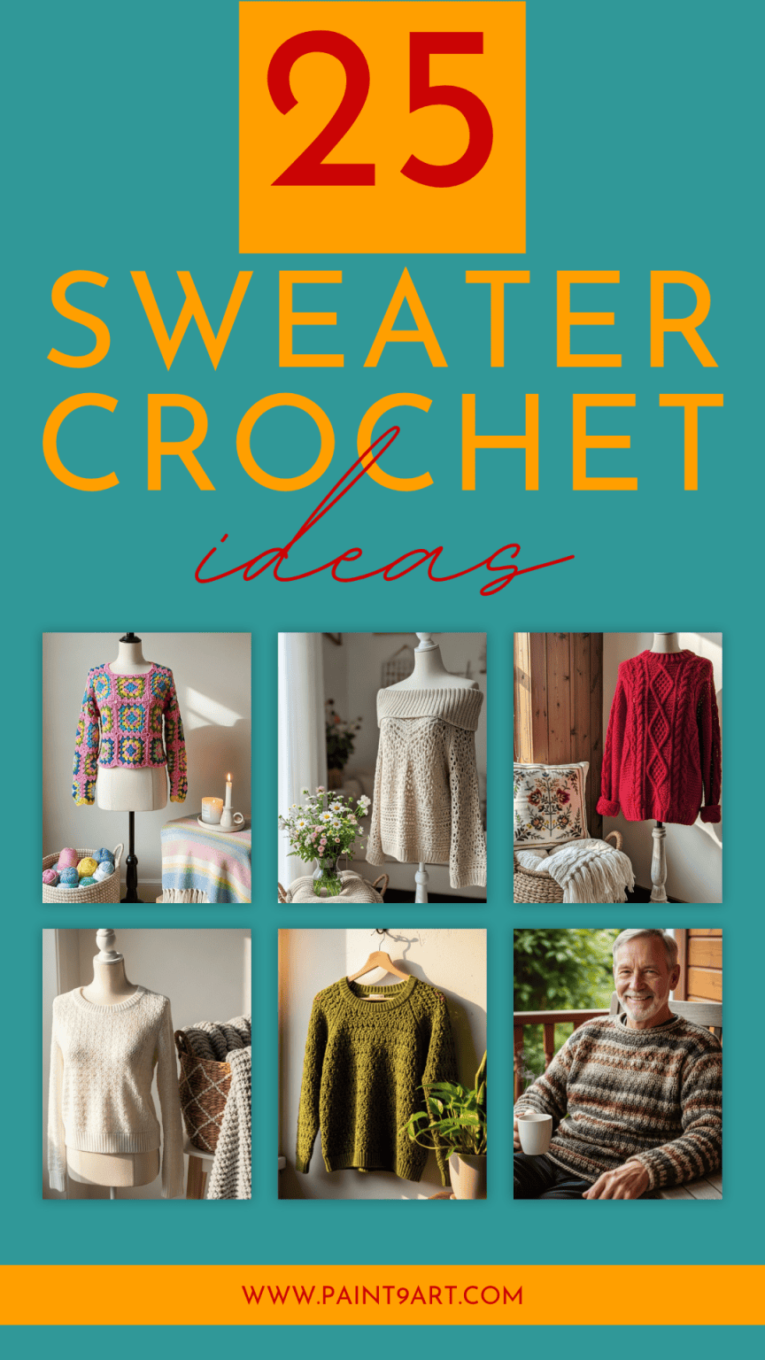 25 Crochet Sweater Designs Perfect for Handmade Fashion Lovers