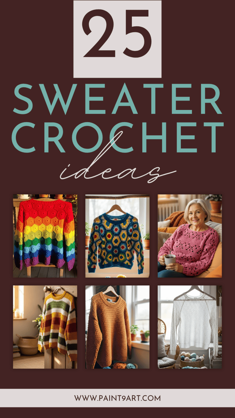 25 Trendy Crochet Sweater Ideas to Keep You Warm in Style
